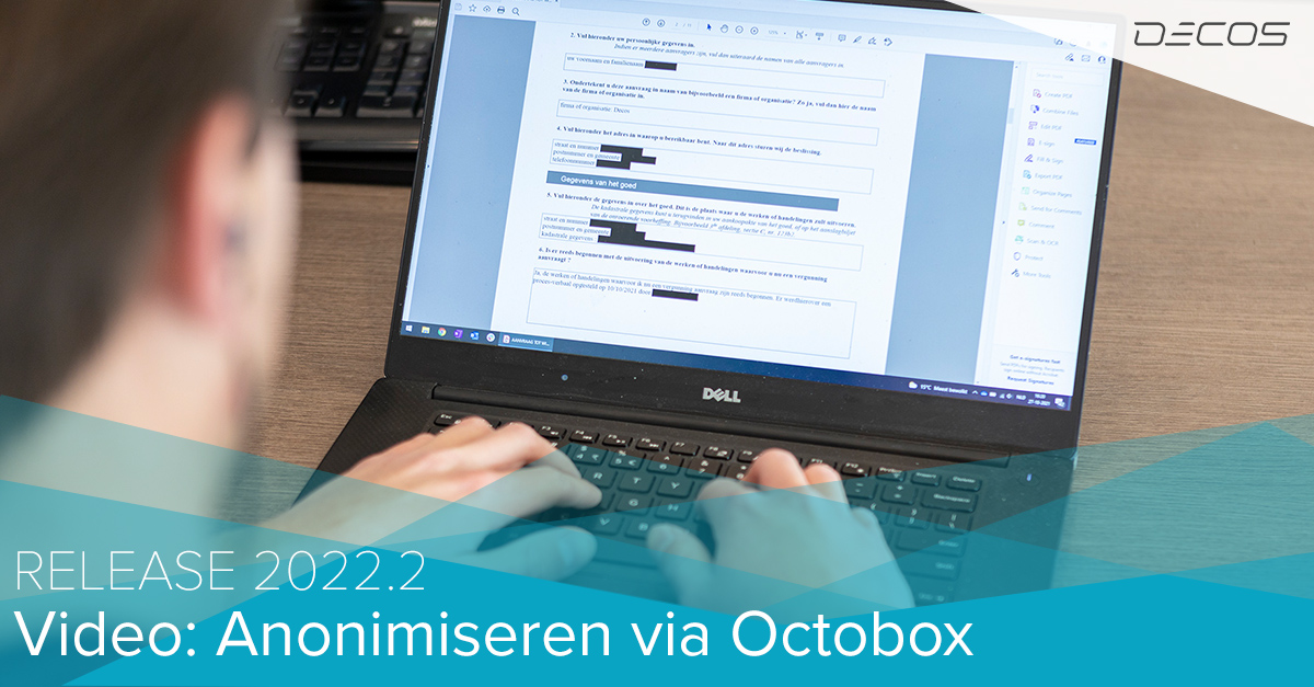 Documenten anonimiseren vanuit JOIN - Decos